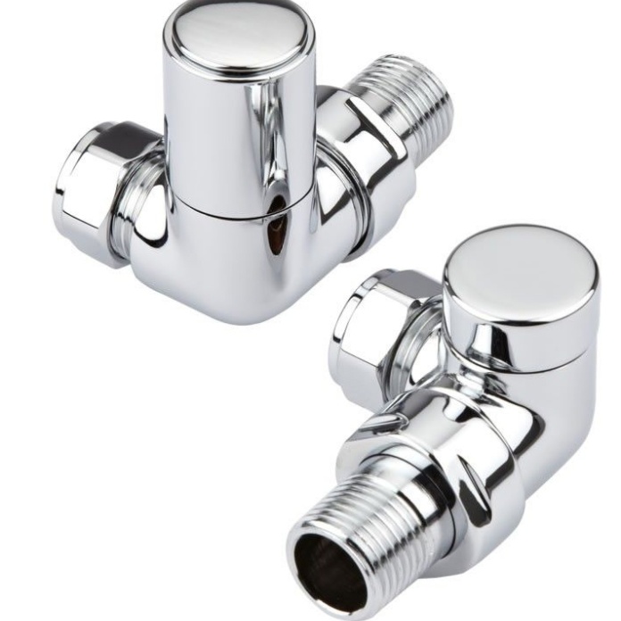 JTP Chrome Corner Radiator Valves | Sanctuary Bathrooms