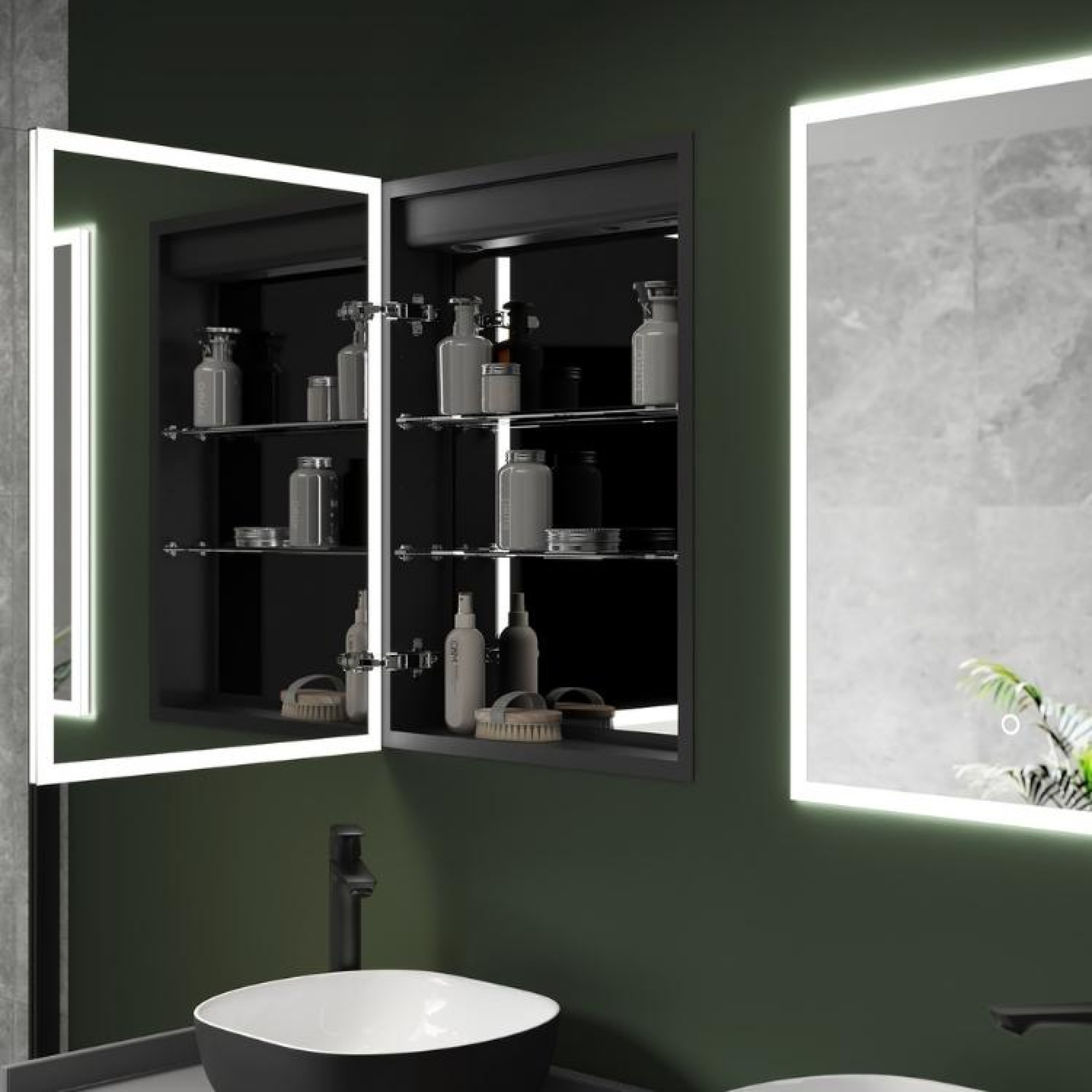 Sensio Eclipse Recessed LED Cabinet | Sanctuary Bathrooms