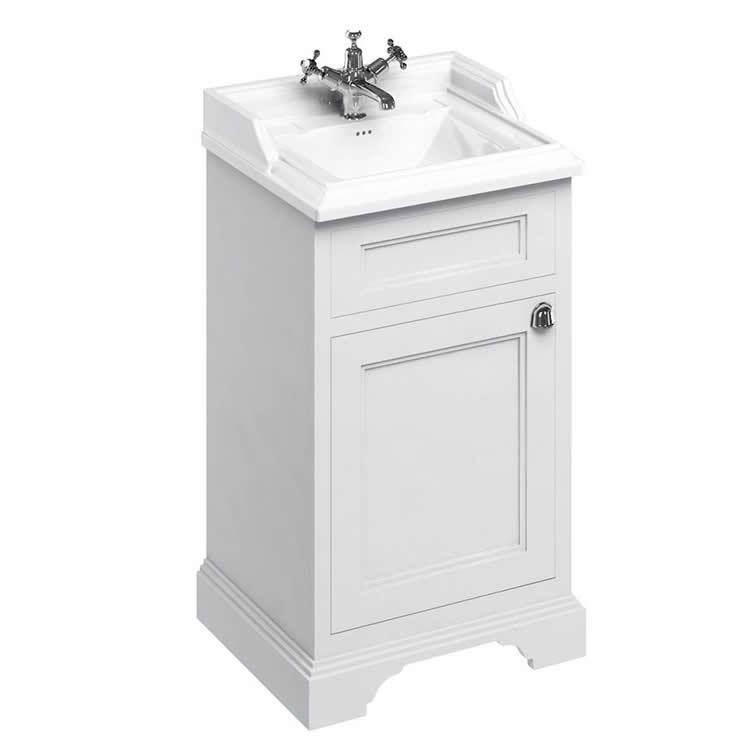 Burlington Classic 510mm Basin & White Standing Unit | Sanctuary
