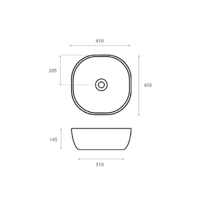 Crosswater Real Square Countertop Basin | Sanctuary Bathrooms