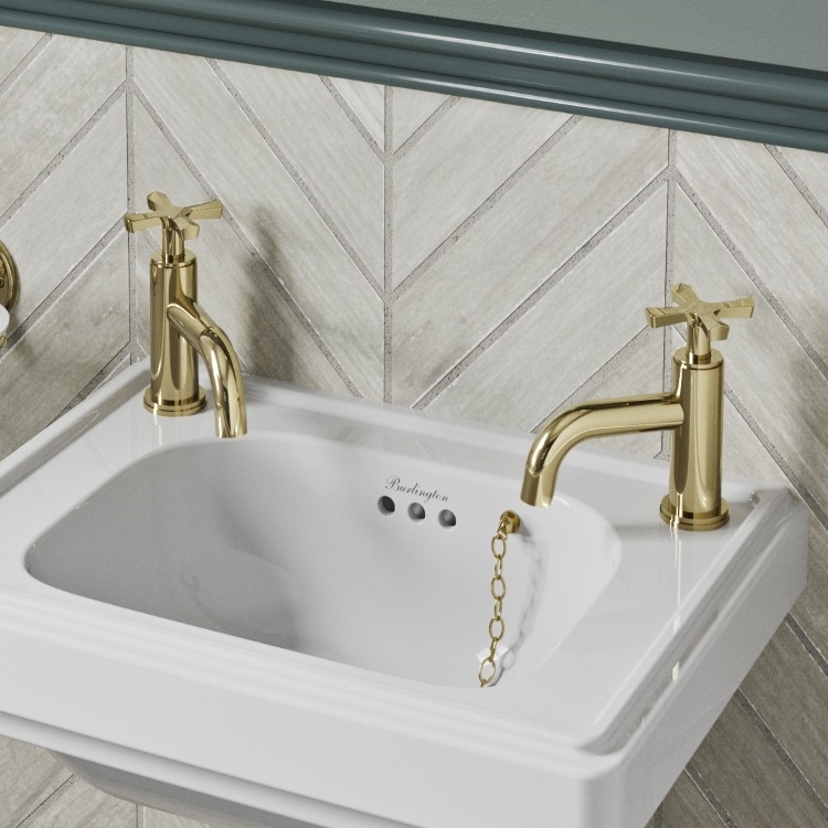 Burlington Riviera Basin Pillar Taps | Sanctuary Bathrooms