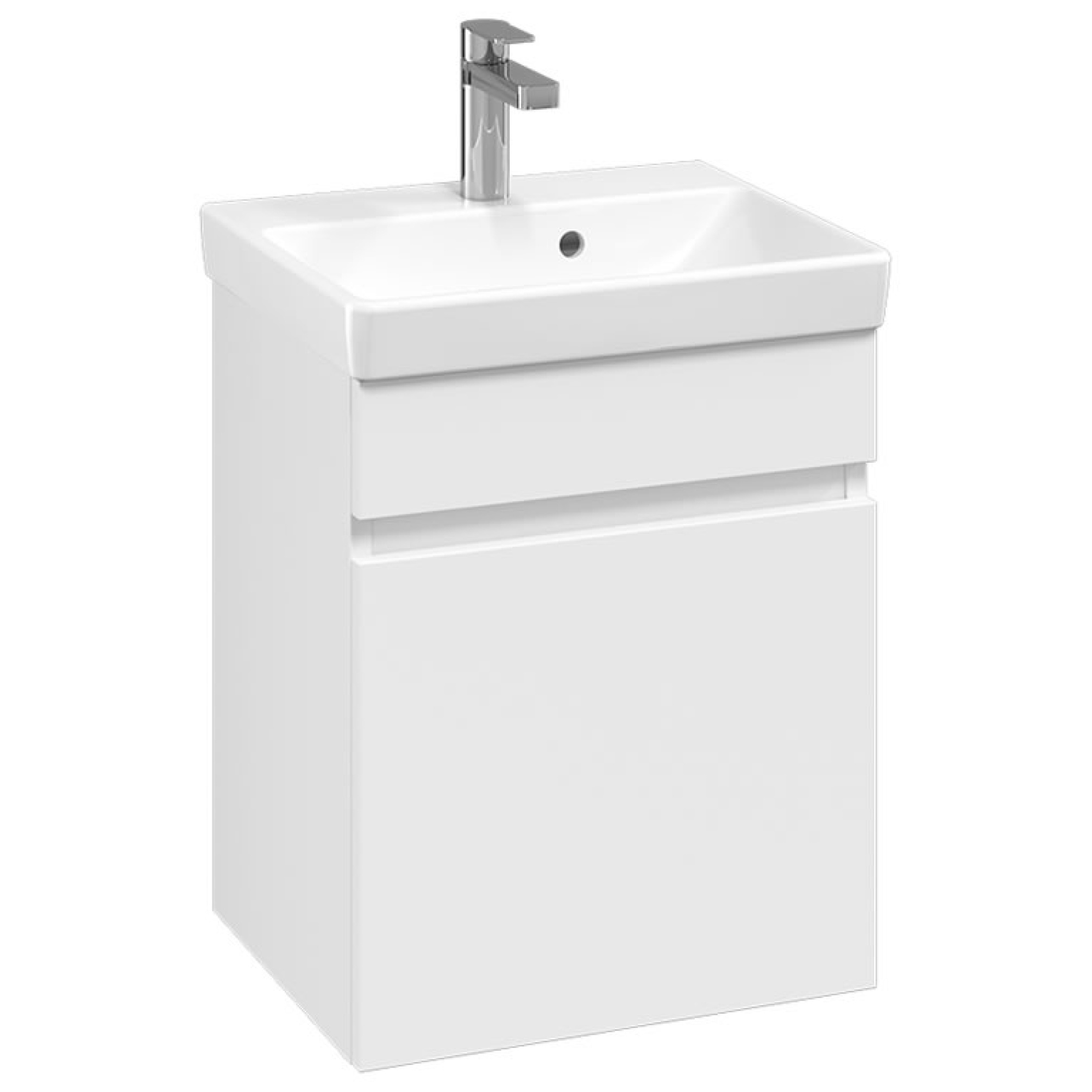 V&B Arto Satin White 450mm Basin Vanity Unit | Sanctuary Bathrooms