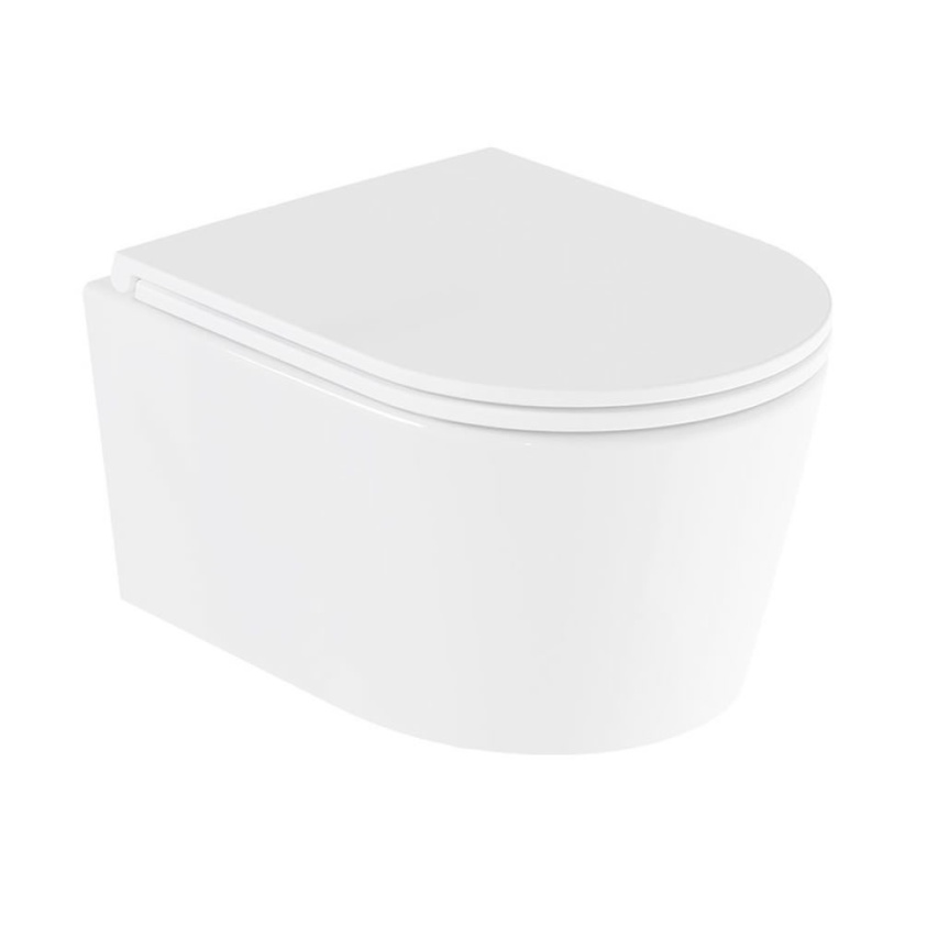 Vado Cameo Round Wall Hung Toilet With Slimline Soft Close Seat ...
