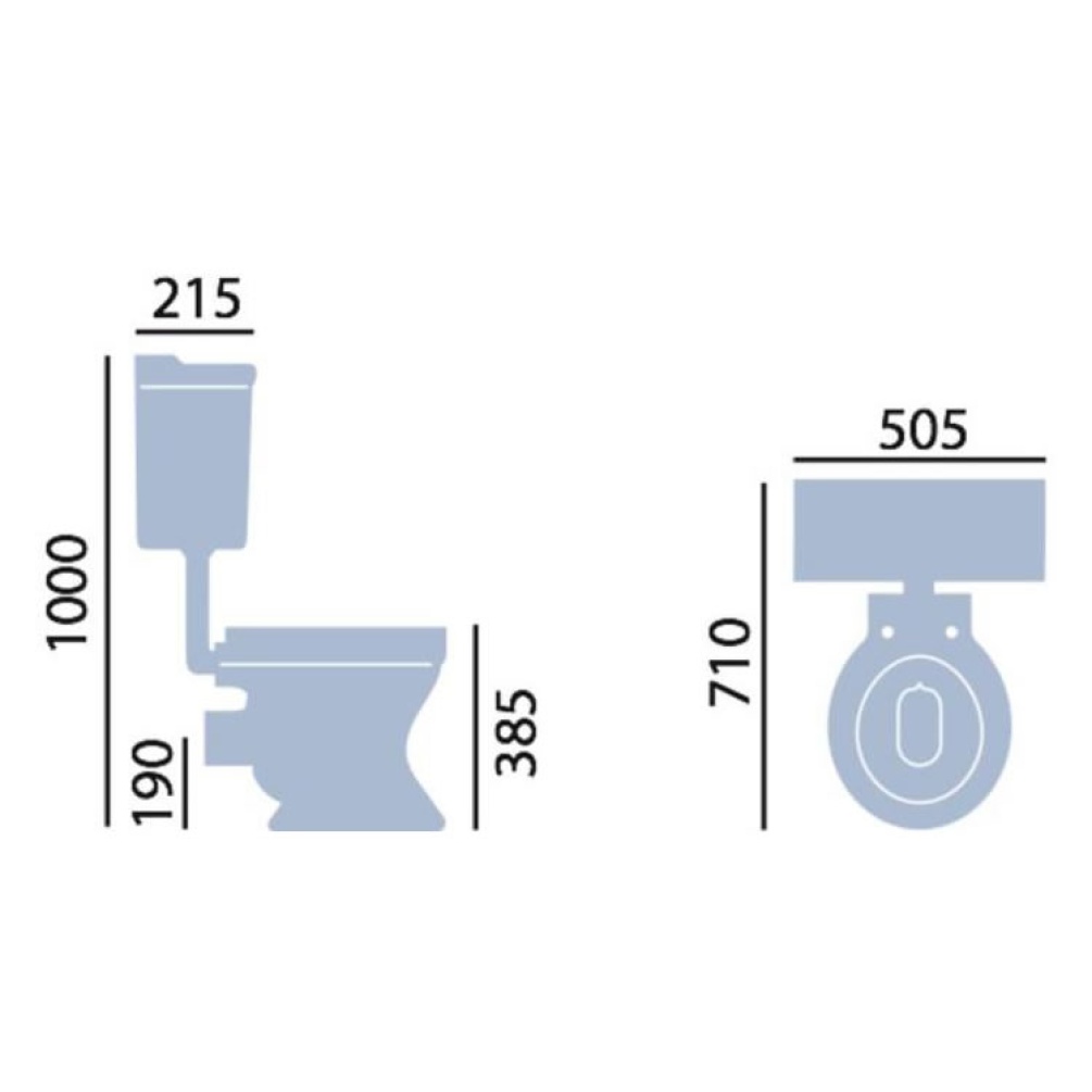 Heritage Dorchester Low Level WC & Cistern | Sanctuary Bathrooms