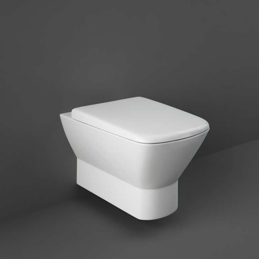 RAK Summit Rimless Wall Hung WC & Soft Close Seat | Sanctuary Bathrooms