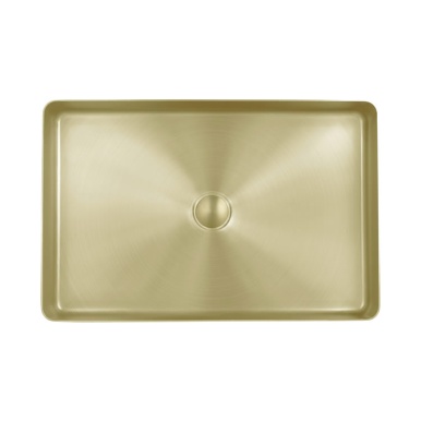 JTP Vos Brushed Brass Steel Countertop Basin | Sanctuary Bathrooms