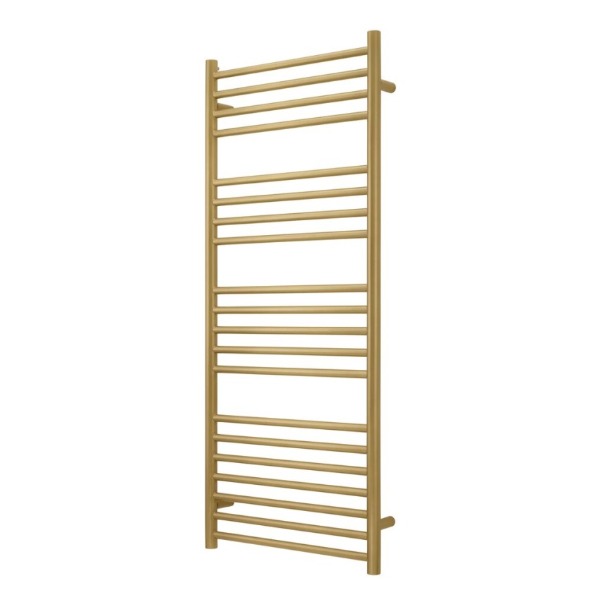 JIS Sussex Ashdown Light Brushed Brass Heated Towel Rail