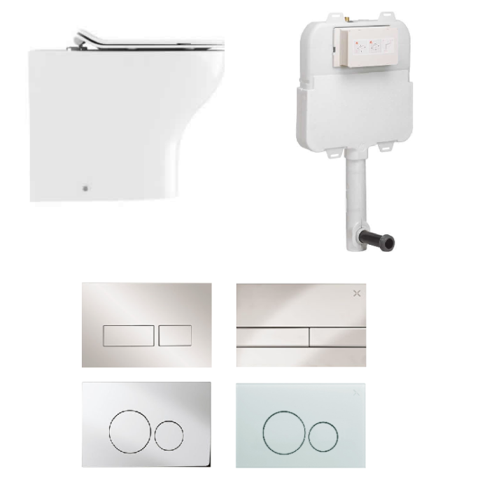 Crosswater Kai Back-to-Wall WC & Tall Cistern Pack | Sanctuary Bathrooms