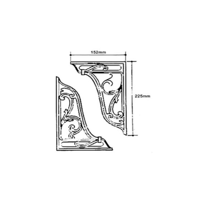 Heritage Ornate Chrome Basin Brackets | Sanctuary Bathrooms