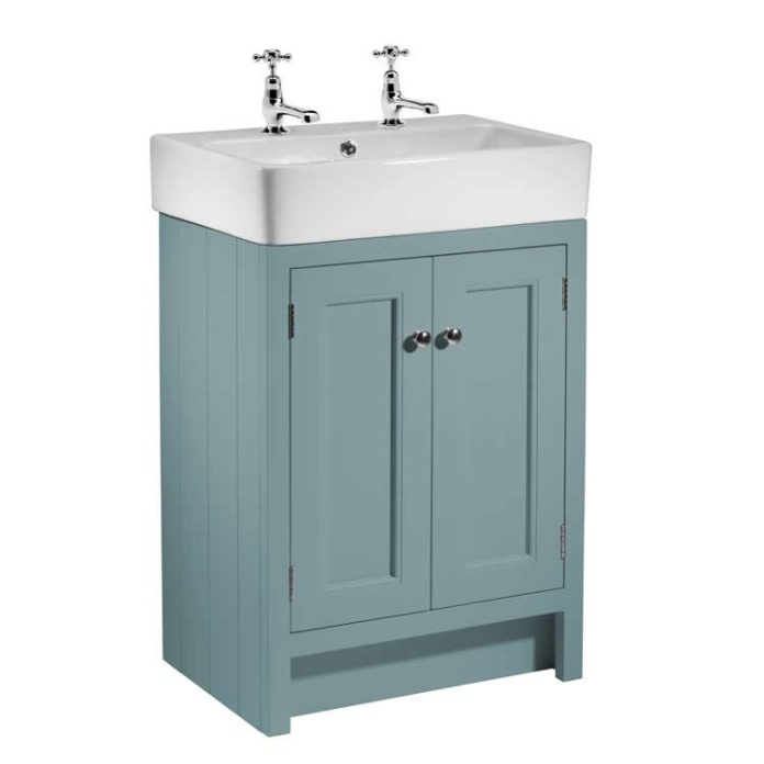 Roper Rhodes Hampton 550 Agave Unit & Basin | Sanctuary Bathrooms