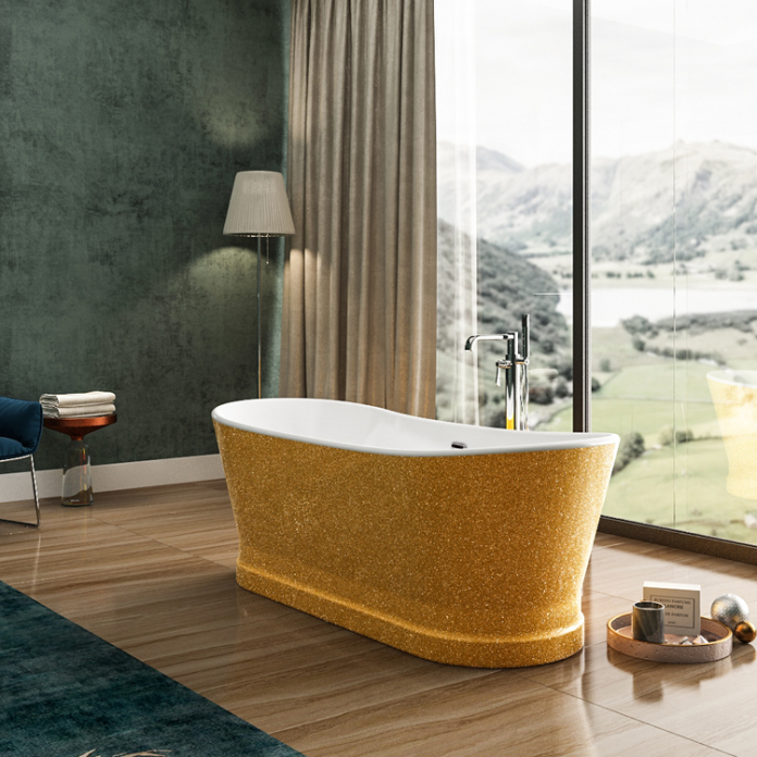 Charlotte Edwards Jupiter Gold 1700 Freestanding Bath