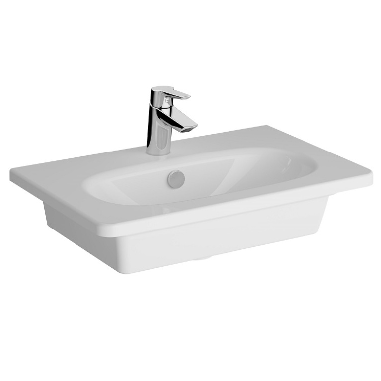 VitrA Zentrum Vanity Basin with Overflow | Sanctuary Bathrooms